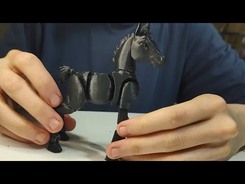 🐎 Flexi Horse, Donkey & Zebra foals, print-in-place・ 3D File for 3D ...