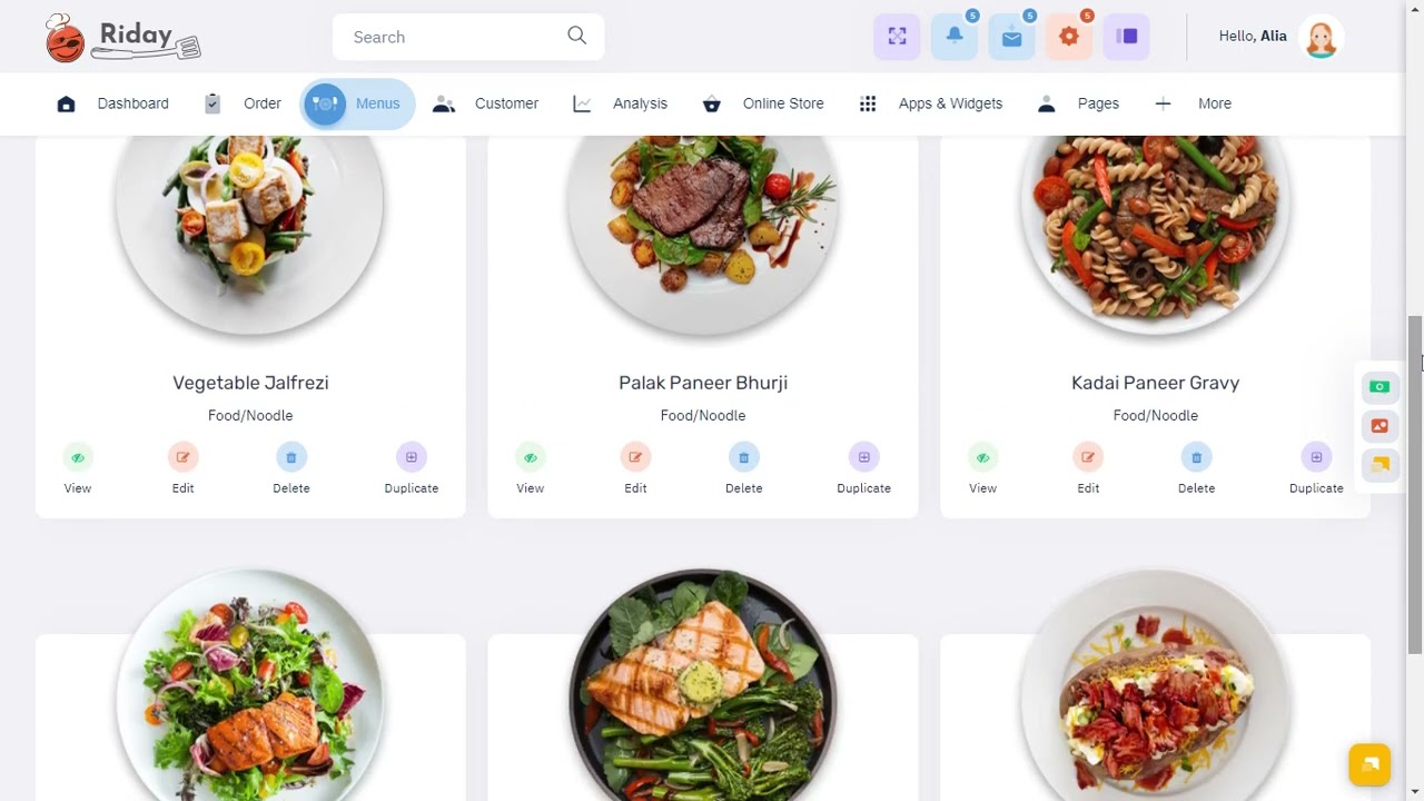 Restaurant Bootstrap 5 Admin Template with LTR Light Theme