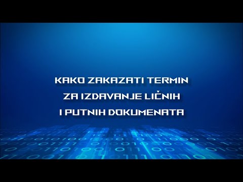 Kako zakazati termin za izdavanje ličnih i putnih dokumenata