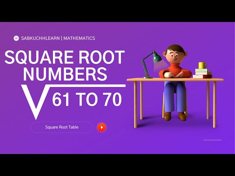Square Root of Number 61 to 70 - Square Root of 61, 62, 63, 64, 65, 66, 67, 68, 69, and 70
