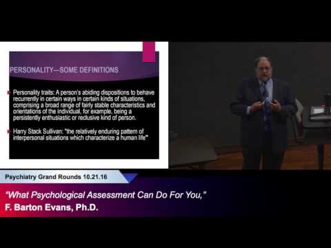 "What Psychological Assessment Can Do For You," F. Barton Evans, Ph.D.