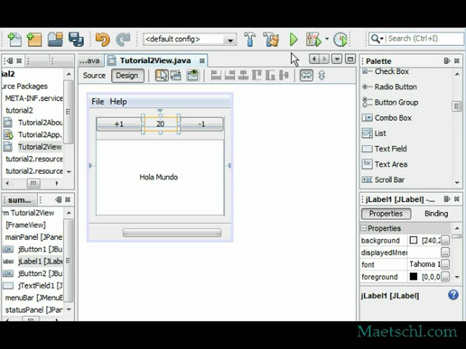 Tutorial Java 02 - [Swing Pallete - Netbeans] (En español)