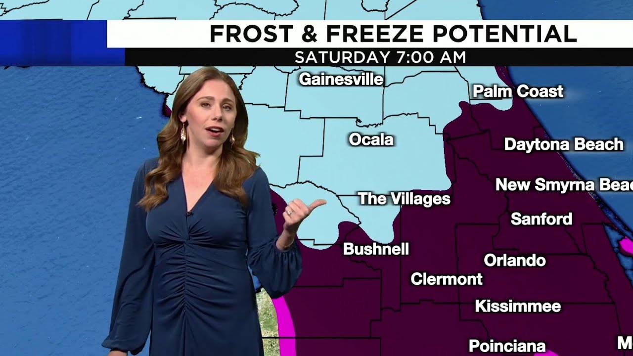 Florida temperatures to take a nosedive heading into Christmas weekend