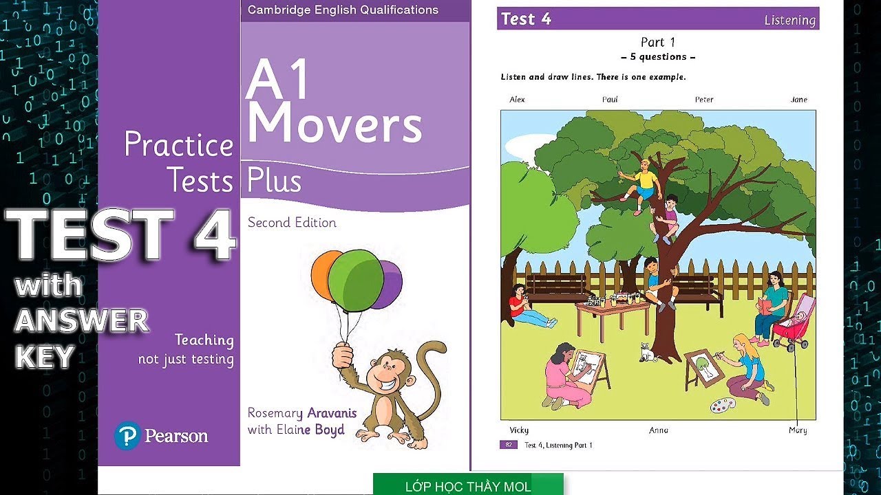 Movers PLUS 5 Practice Tests - Listening Test 4 | Lớp Học Thầy Mol