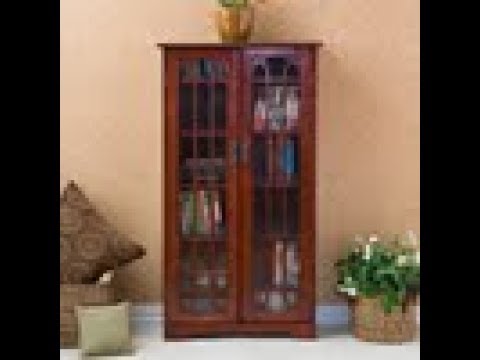 MS1073: Window Pane Media Cabinet - Cherry Assembly Video