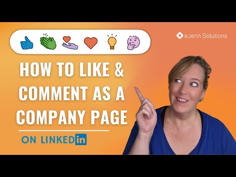 How to LIKE and COMMENT as a Company Page on LinkedIn - Easy Method