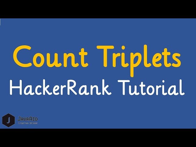 Count Triplets Discussions Hackerrank