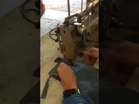 Pfaff 545 industrial sewing machine demonstration