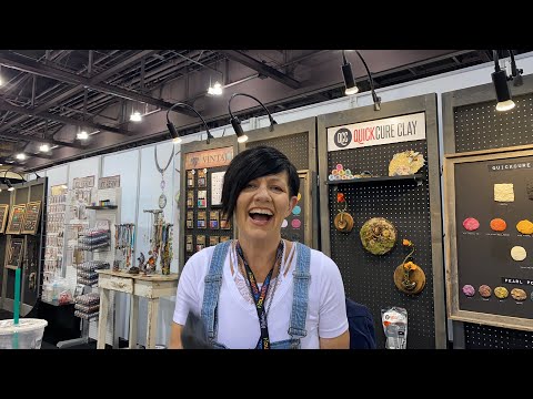 Quickcure clay Demo by Jaimie Dougherty-- Ranger Ink booth-- Creativation 2020