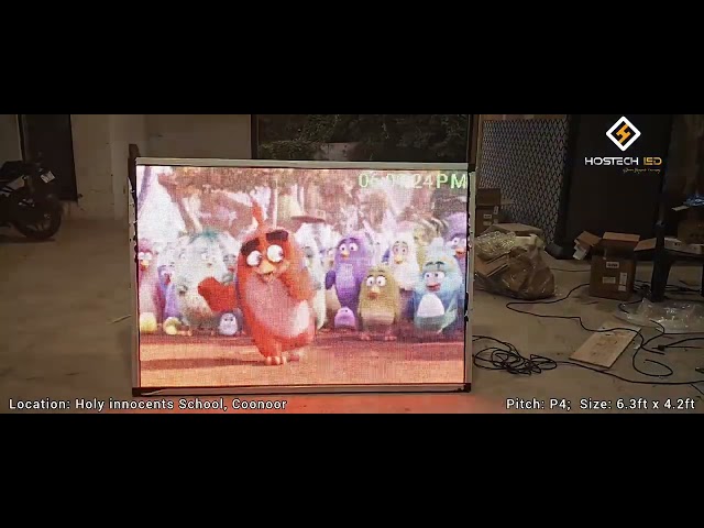 Outdoor Led Display - P4 Outdoor Led Video Wall 6x8 Ft Hostech LED Manufacturer from Coimbatore