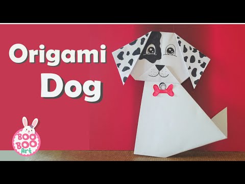 How to make a paper dog | origami dog tutorial | origami animals | paper puppy crafts