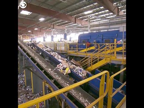 Inside A Recycling Plant
