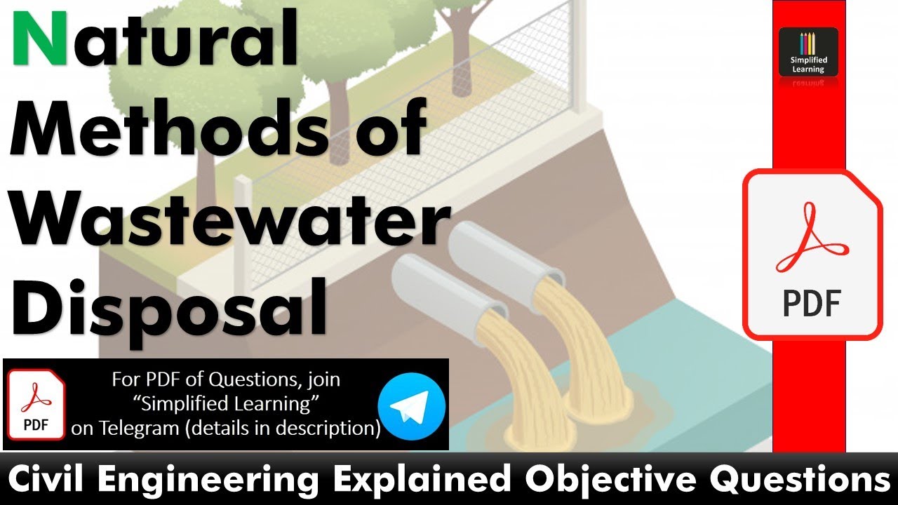 Natural Methods of Wastewater Disposal | MCQs of Wastewater Engineering | [PDF link in description]
