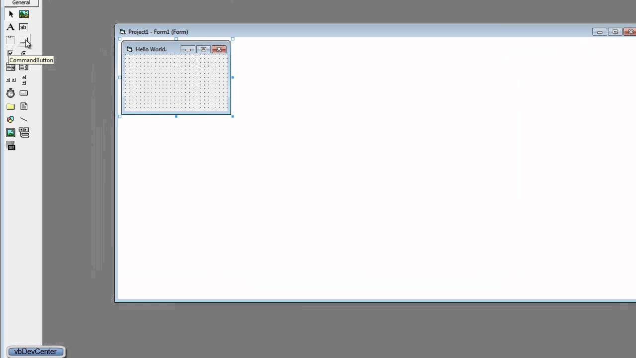 [VB6][Tutorial] Hello World.