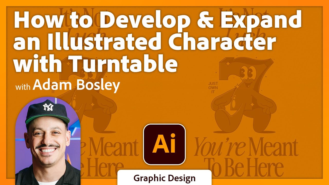 How to Develop & Expand an Illustrated Character with Turntable in Illustrator with Adam Bosley