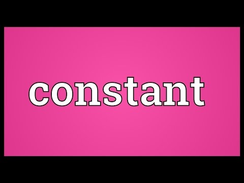 Constant Meaning