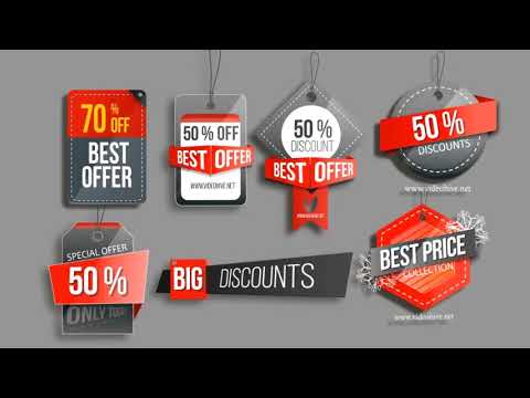 Price Tags | After Effects Template | Titles