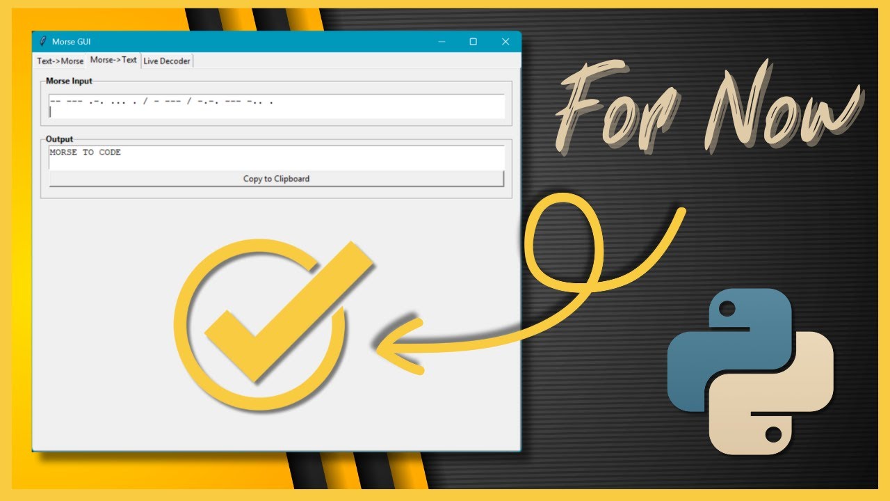 A Temporary Fix for A Morse Python Library!