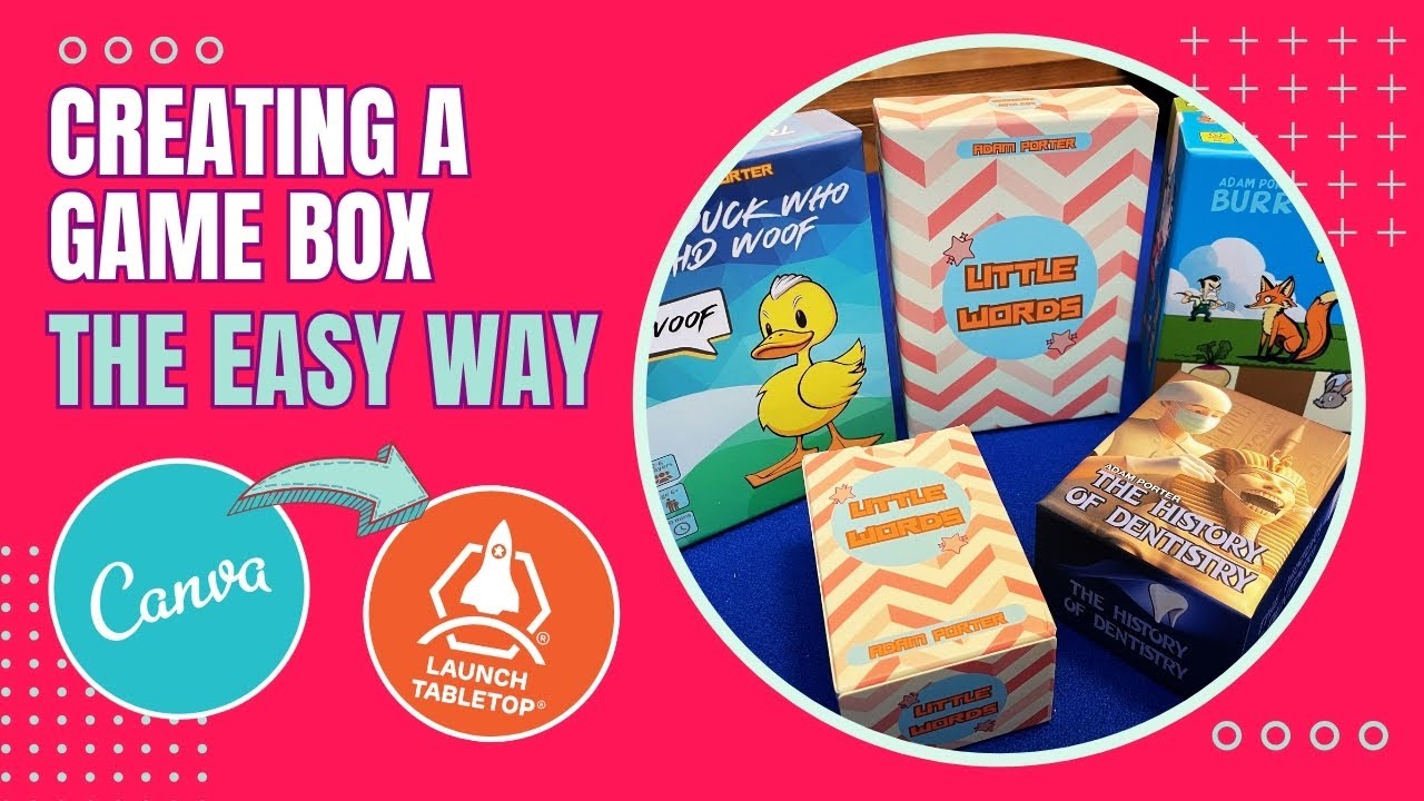 How to make a game box with CANVA and LAUNCH LAB (2024)