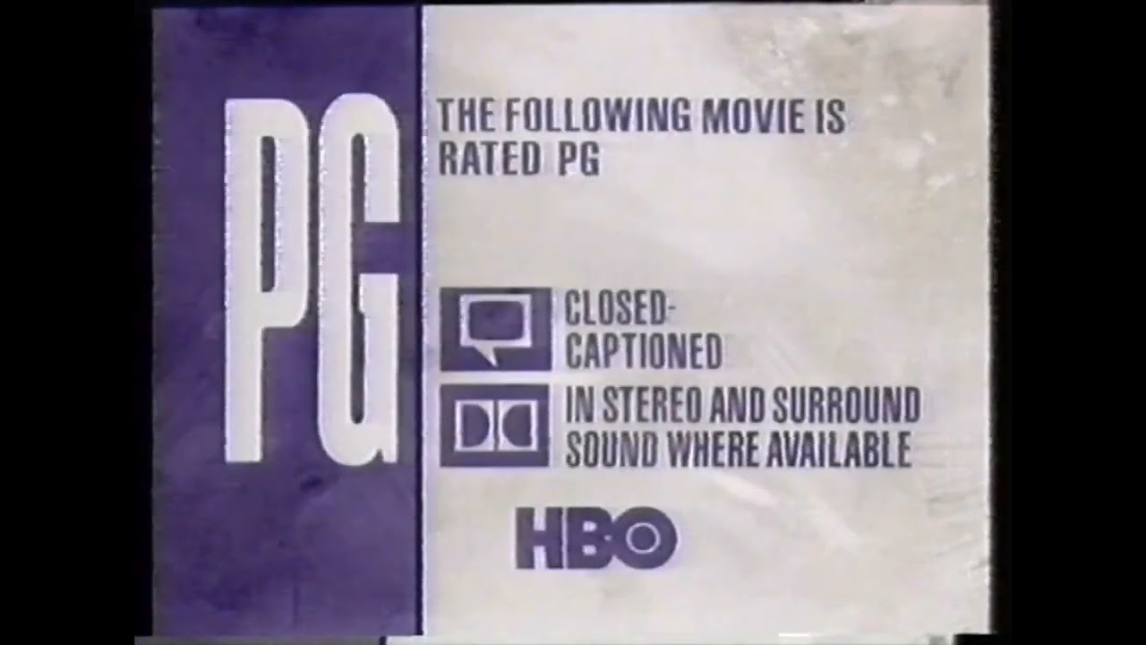 HBO PG rating bumper, 1991