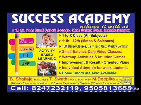 1/12 /2023. Introduction of Success Academy , MBNR