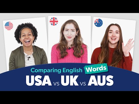 USA vs UK vs AUS English Word Differences!  [🍟 = What do you call this? ]