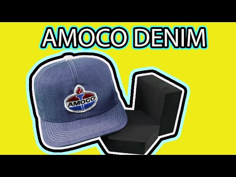 Vintage Denim K-Products Amoco Trucker hat หมวกวินเทจผ้าแชมเบ้