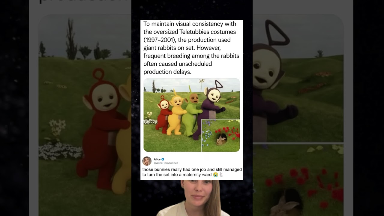 To maintain visual consistency with the oversized Teletubbies costumes 1997–2001, the production