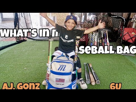 What's In My Baseball Bag? Ft. Aj Gonzalez Class of 2034 Shortstop...