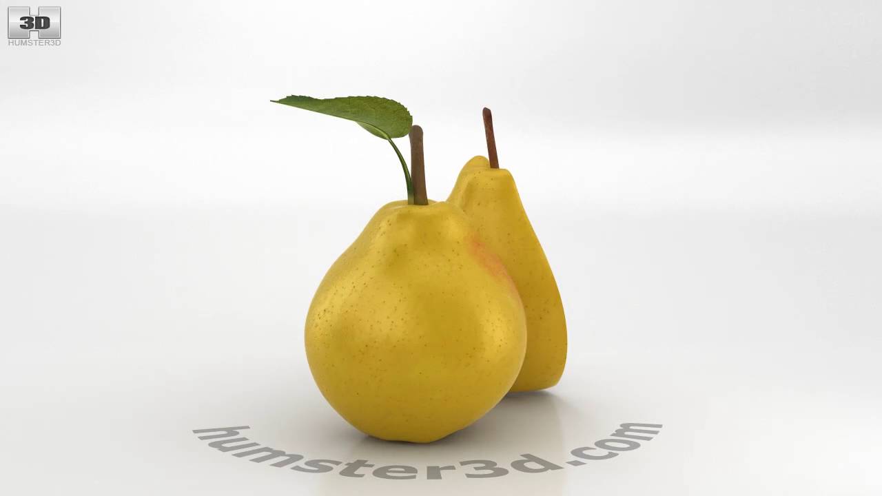 Pear 3D model by 3DModels.org