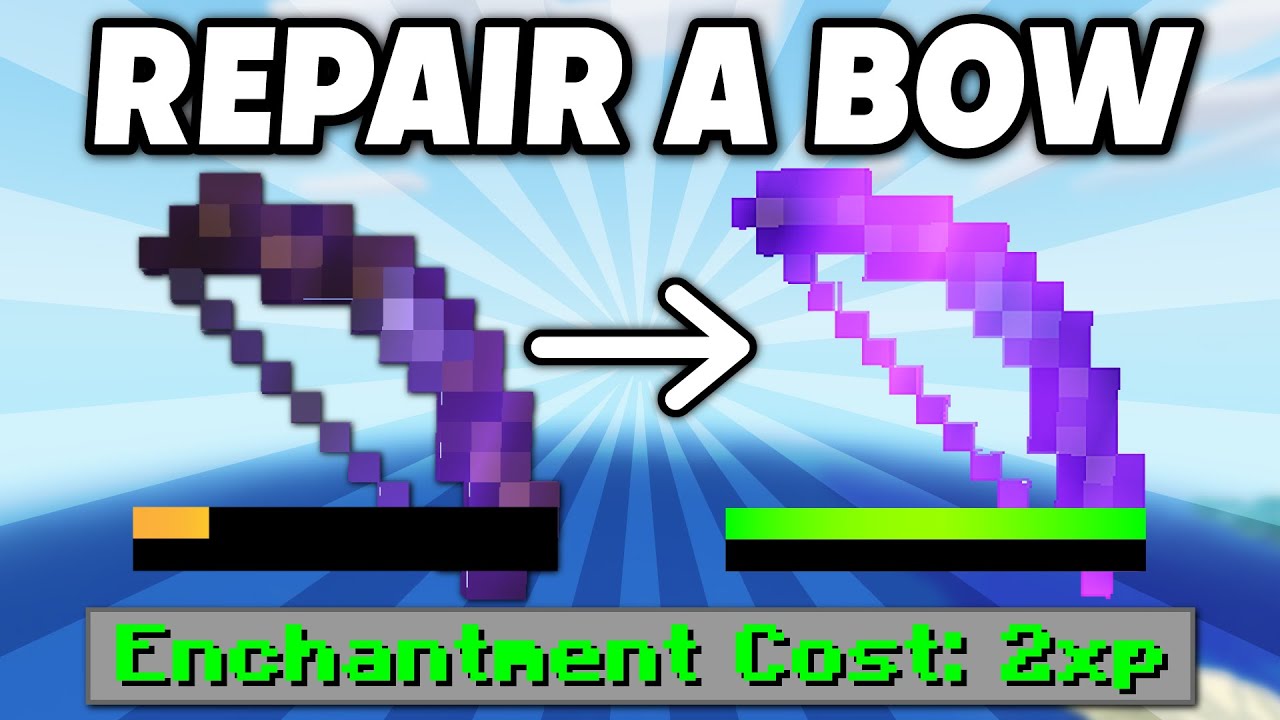 How To REPAIR A BOW in Minecraft - Mending vs Infinity