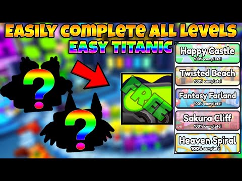 EASILY Complete LEVELS & INFINITE Mode for FREE TITANIC in Pet Simulator 99 (Tower defense)