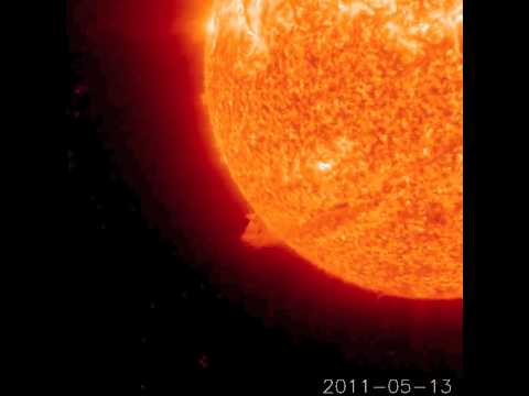 Solar Prominence Breaks Free (2011.05.13) [720p]