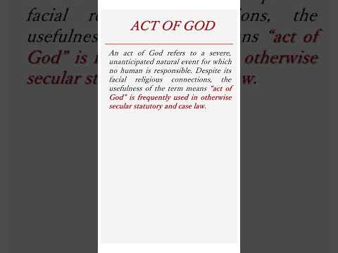 Act of God