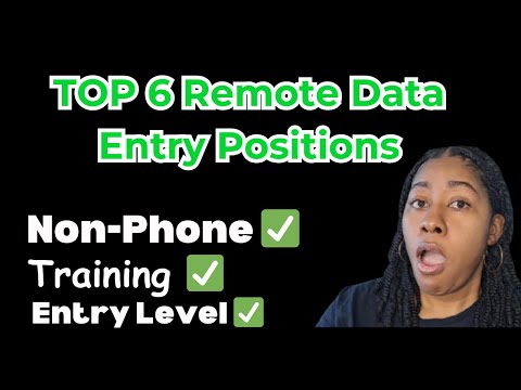 6 Remote Data Entry Jobs: Entry-Level, Non-Phone, & Training Included!