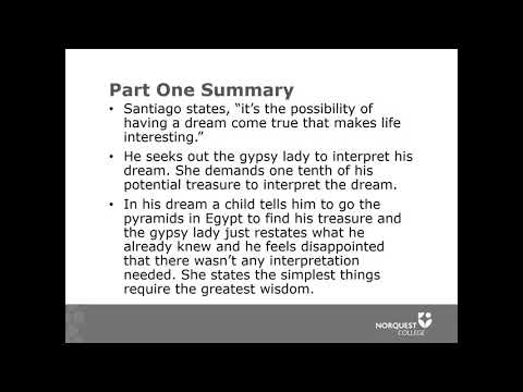 ELA 10-1- The Alchemist Part 1 Video