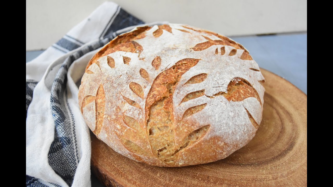 Spelt and rye sourdough bread