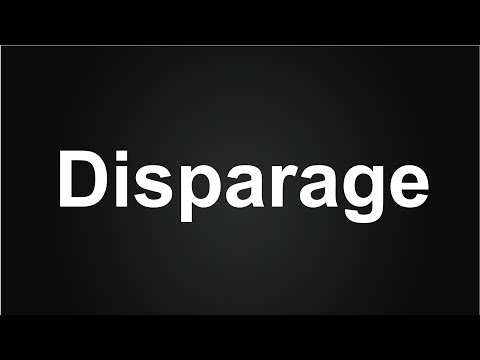 Disparage Meaning in Urdu, How to Disparage in English, Disparage Meaning in Hindi