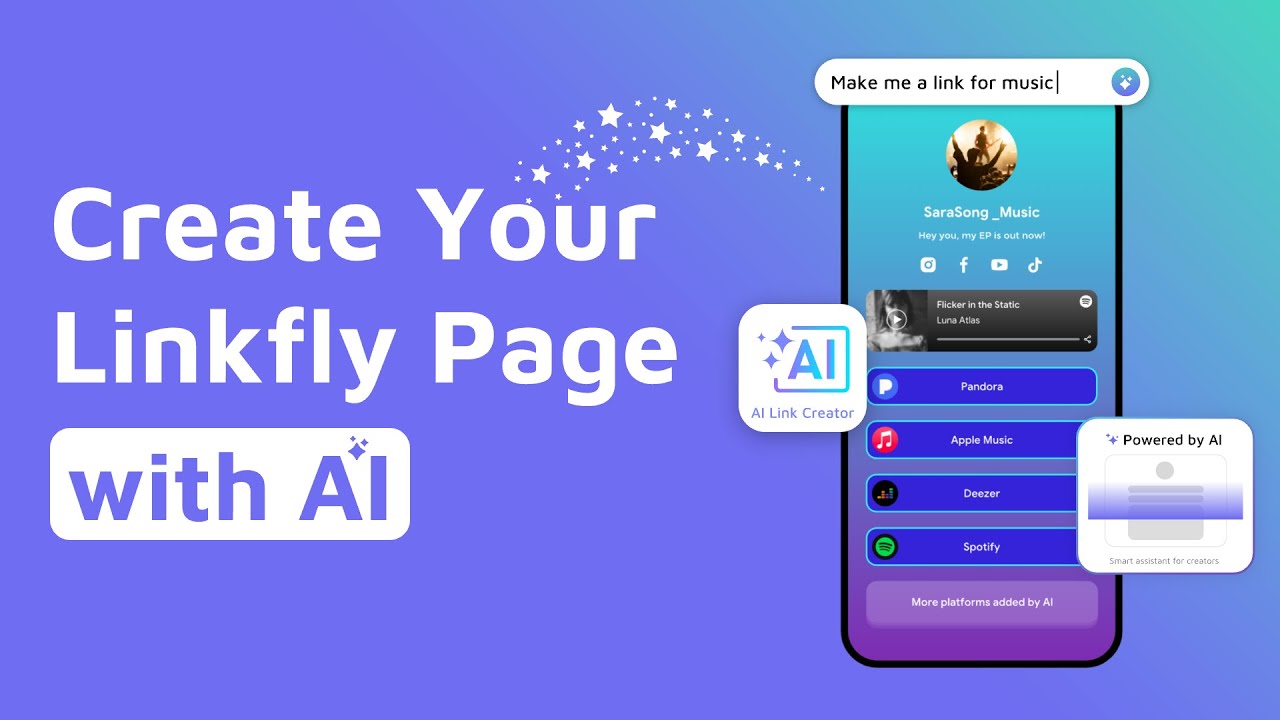 Create Your Linkfly Page with AI