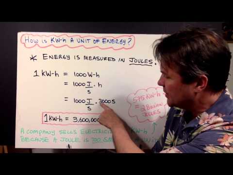 How is a kWh a Unit of Energy?