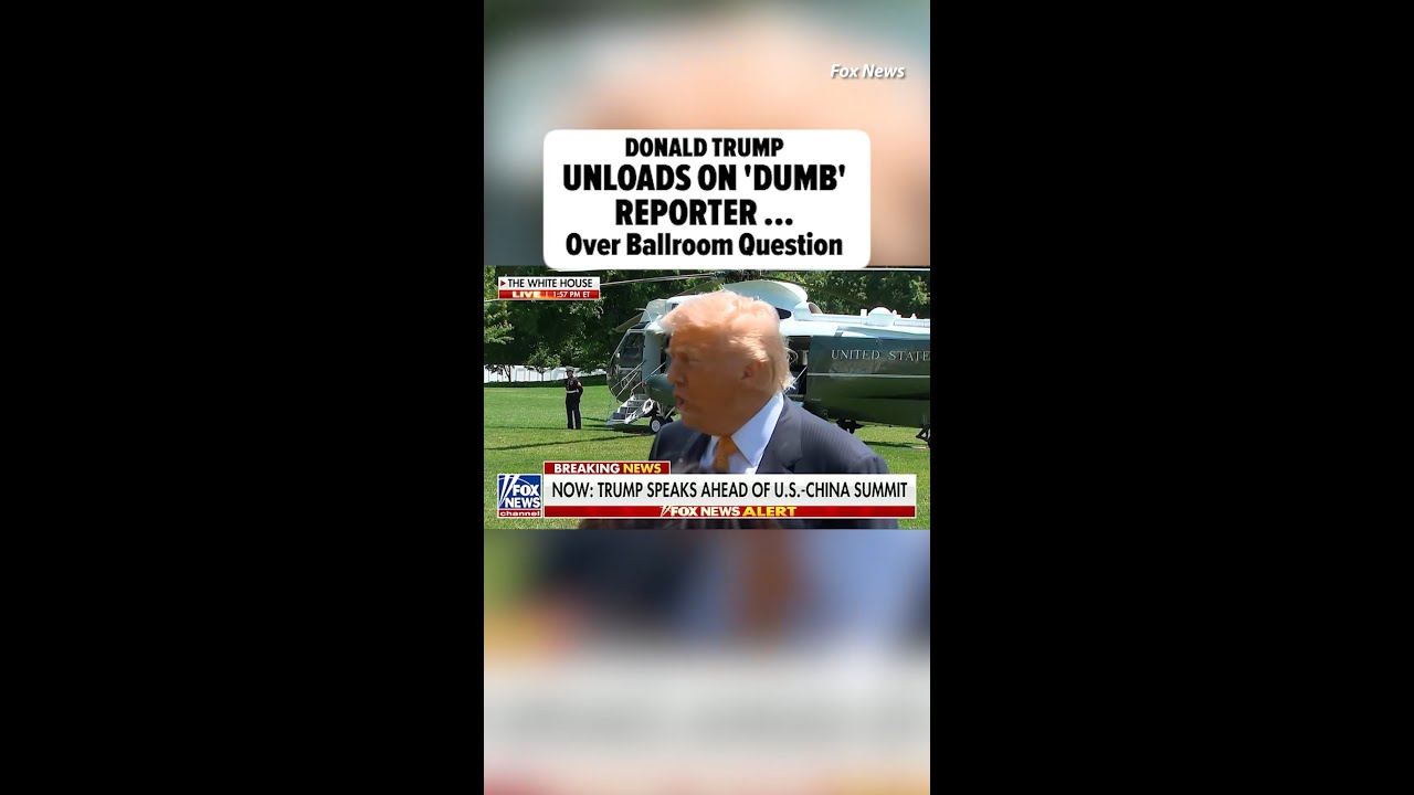Donald Trump Calls Reporter 'Dumb Person' for White House Ballroom Cost Question