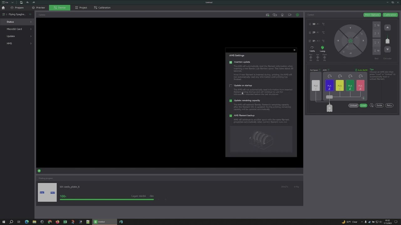 Bambu Studio 1.7 beta - Filament Management and The Device Tab