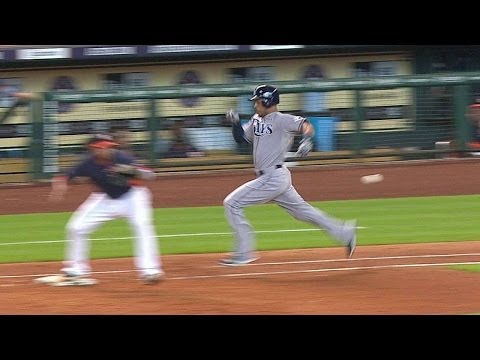 TB@HOU: Out call at first overturned in 6th inning