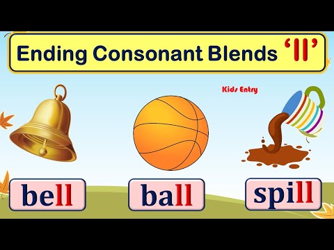 LL Blends | Ending Consonant Blends ll | Ending Blends ll | Phonic Blends | blends |ll words
