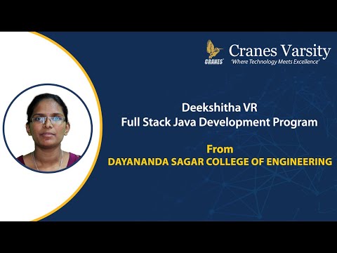 Internship in Full Stack Java Development - Deekshitha - Cranes Varsity