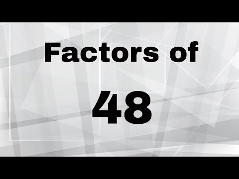 Factors of 48