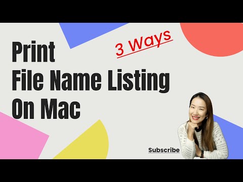 How to Print File Names on Mac (3 Easy Methods)