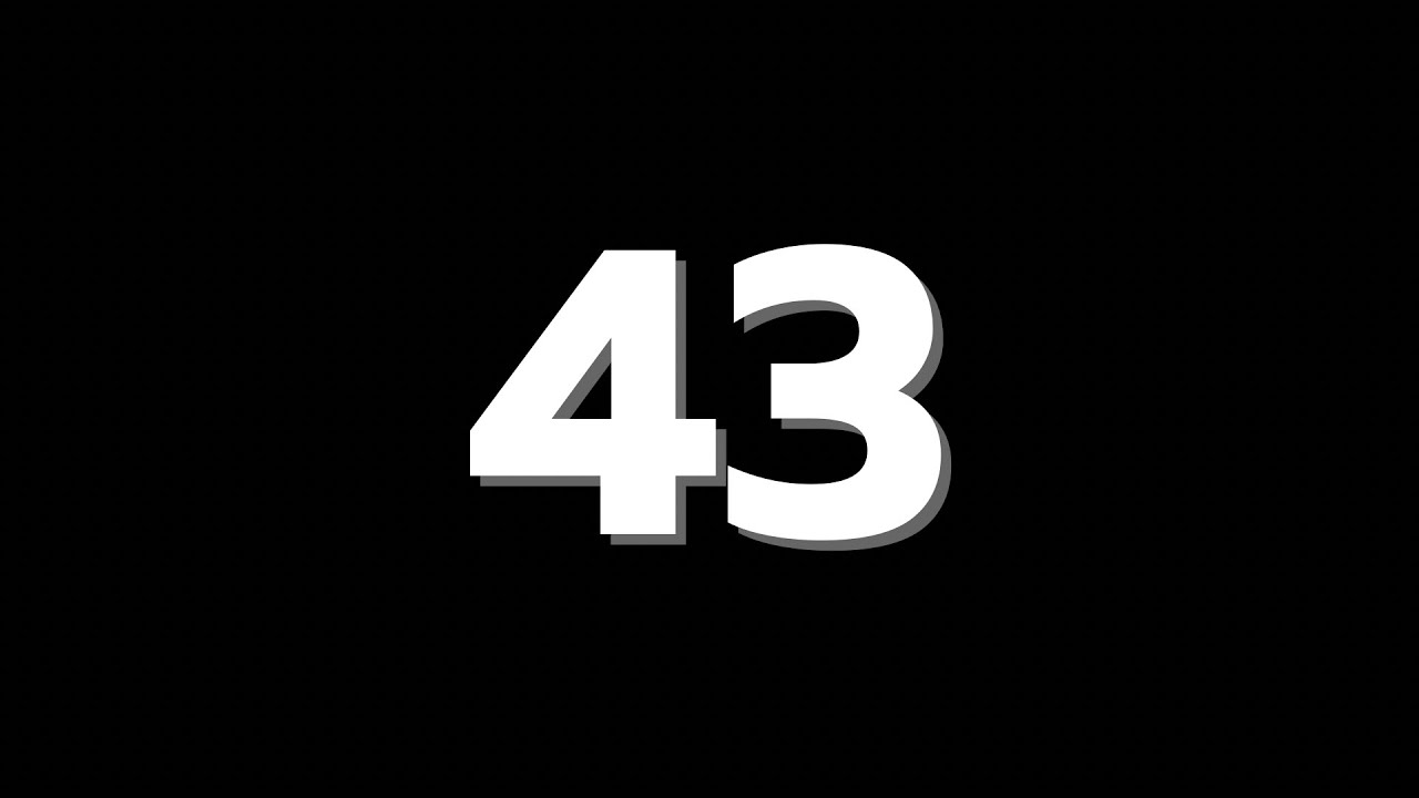 43 Second Countdown Timer With Sound Effect