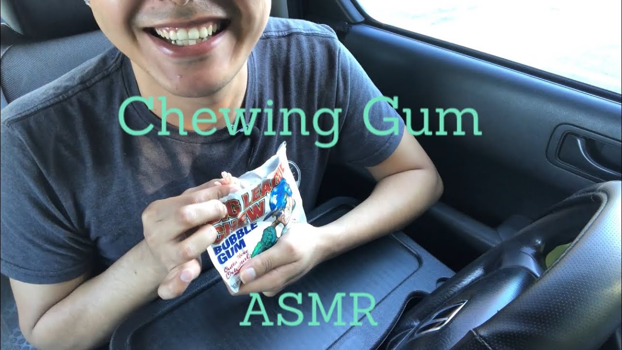 ASMR ~ Chewing Gum + Popping Bubbles + Whispering