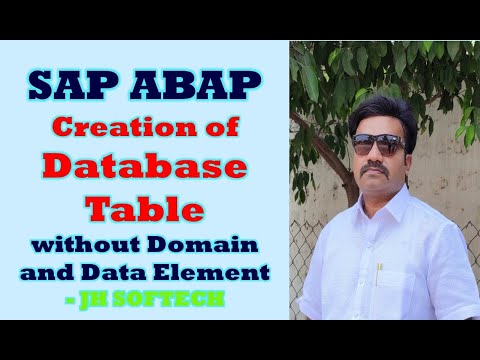 Mastering SAP ABAP: Creating Database Tables without Domains and Data Elements | Project 1 Tutorial